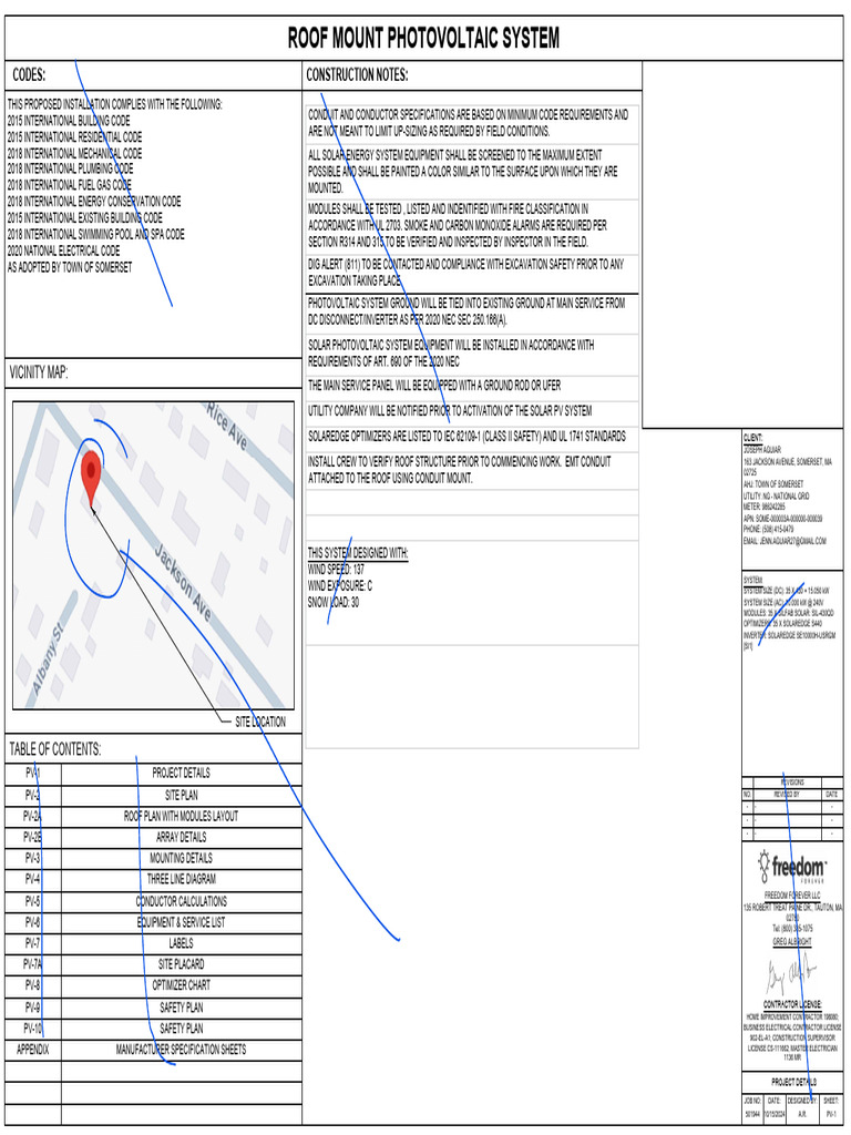Joseph Aguiar Permit Planset QC | PDF | Photovoltaic System | Photovoltaics