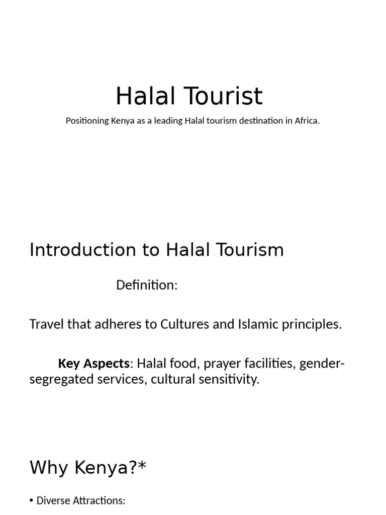 Kenya: A Premier Halal Tourism Hub | PDF | Tourism | Kenya