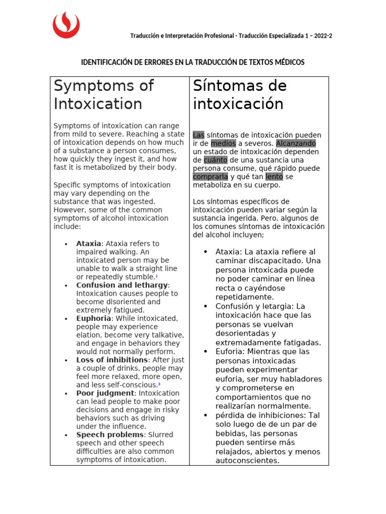 TradEsp Sem4 IdentificaciónErrores | PDF