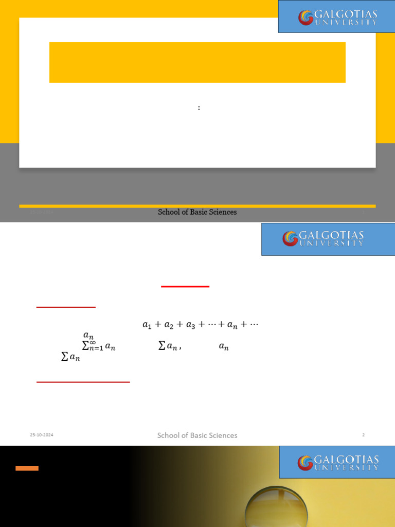 Test for Convergence | PDF | Series (Mathematics) | Sequence