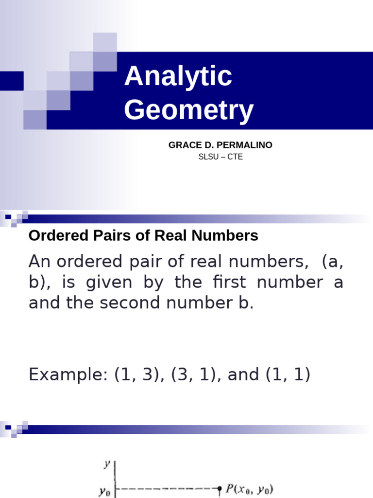 Analytic Geometry Concepts | PDF | Line (Geometry) | Ellipse