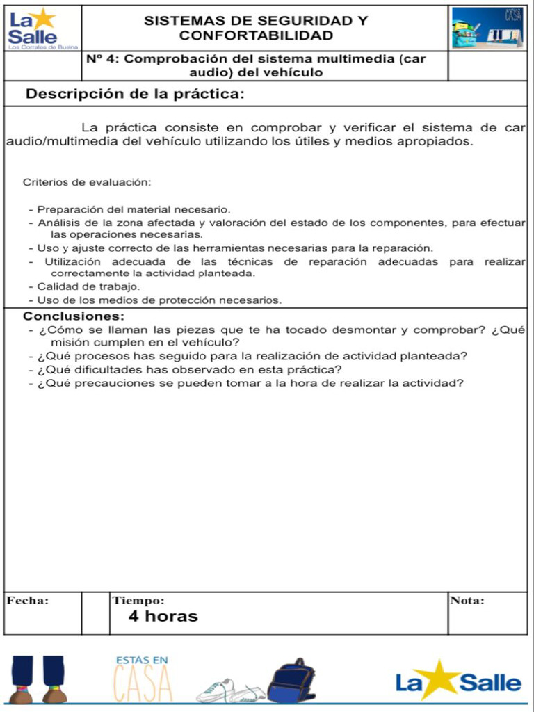 Practica 4 Car Audio Samuel, Fabian y Laro | PDF