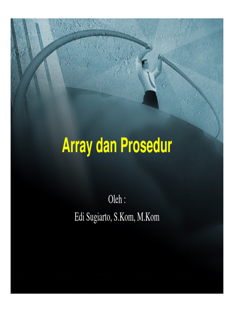 EDI PA Array Dan Procedure | PDF | Komputer | Teknologi & Rekayasa