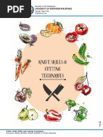 Classical French Vegetable Cuts Guide | PDF | Vegetables | Knife