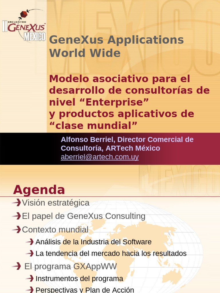 Genexus Application World Wide | PDF | Software | Planificación de recursos empresariales