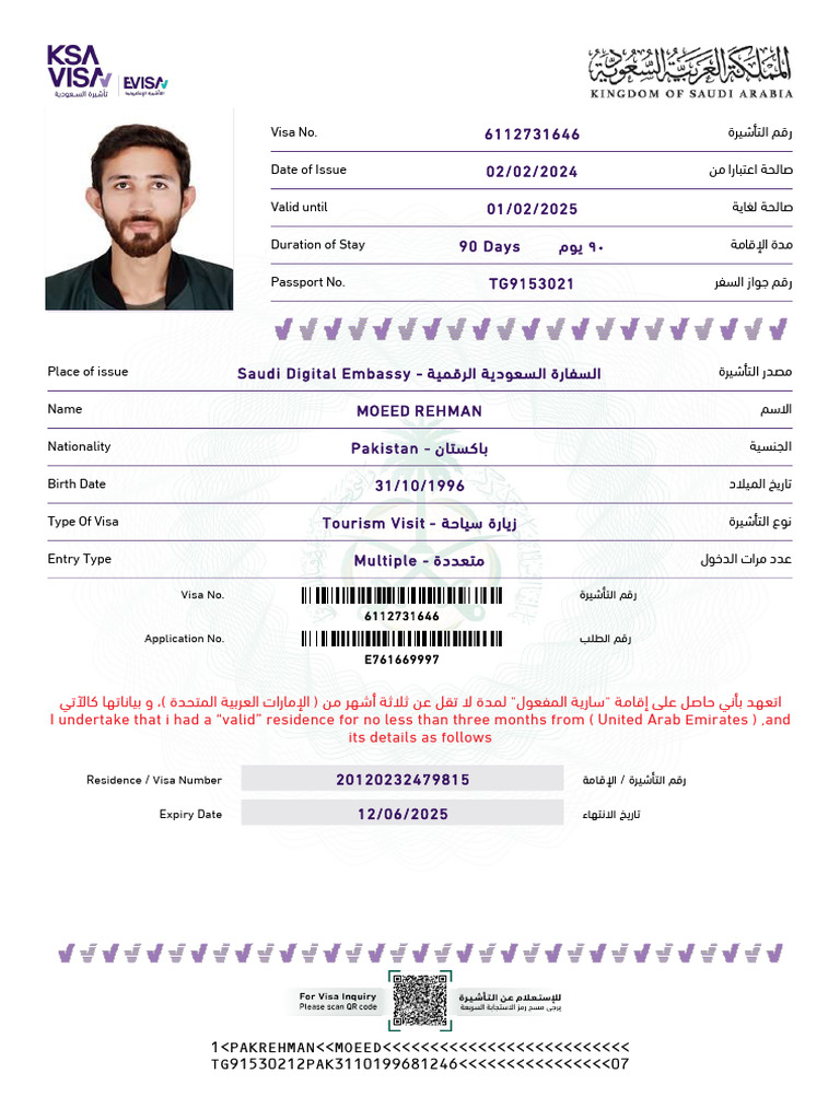 Moeed Rehman | PDF | Travel Visa | International Law
