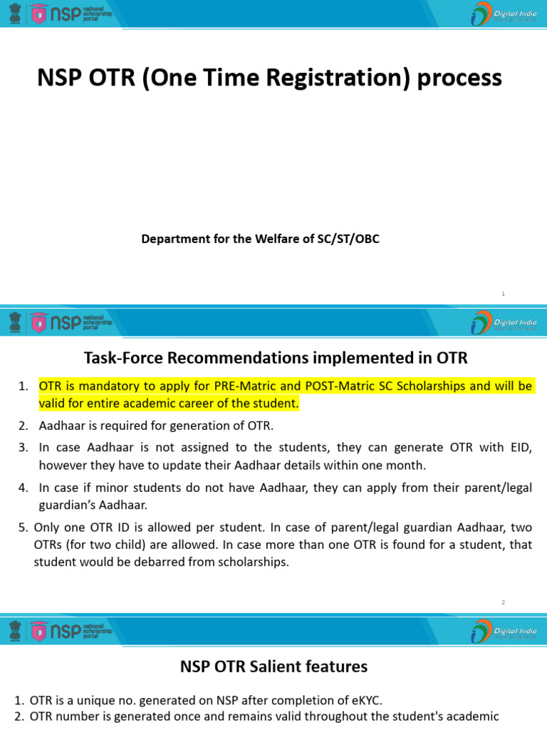 NSP OTR Generation Process-1 | PDF | Mobile App | Google Play