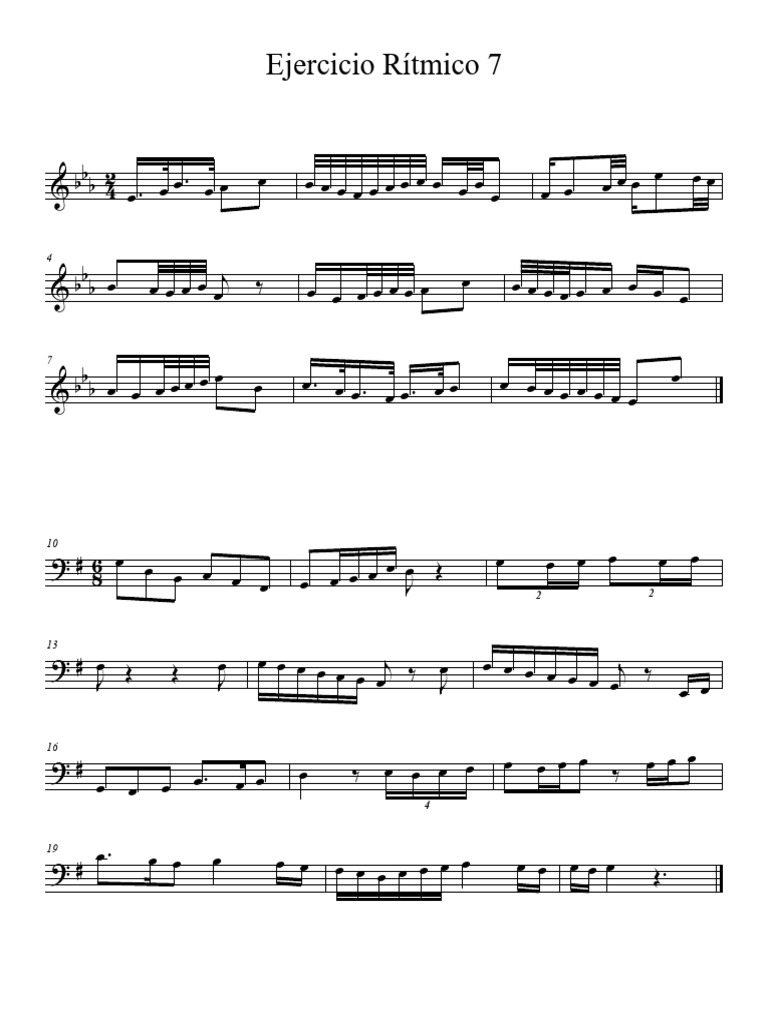 Ejercicio Rítmico 7 | PDF