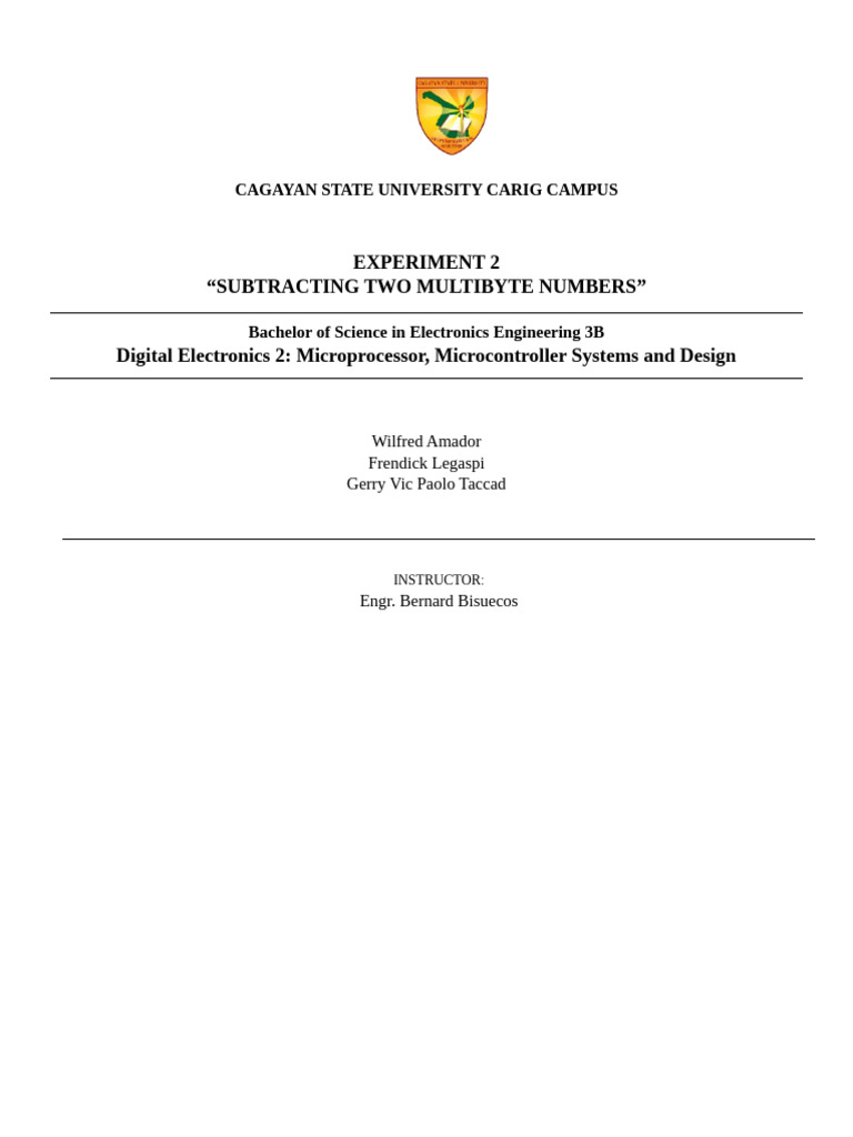 Laboratory 2 Microprocessors | PDF | Central Processing Unit | Computer Programming