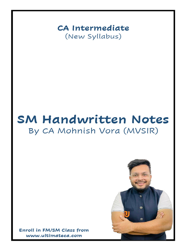 SM CHP 1 - Handwritten - MVSIR | PDF | Strategic Management | Strategic Planning