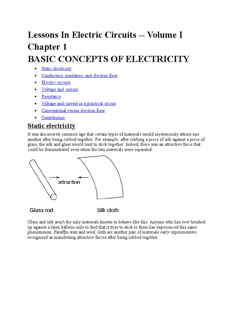 Lessons in Electric Circuits - Volume I | PDF | Atoms | Proton