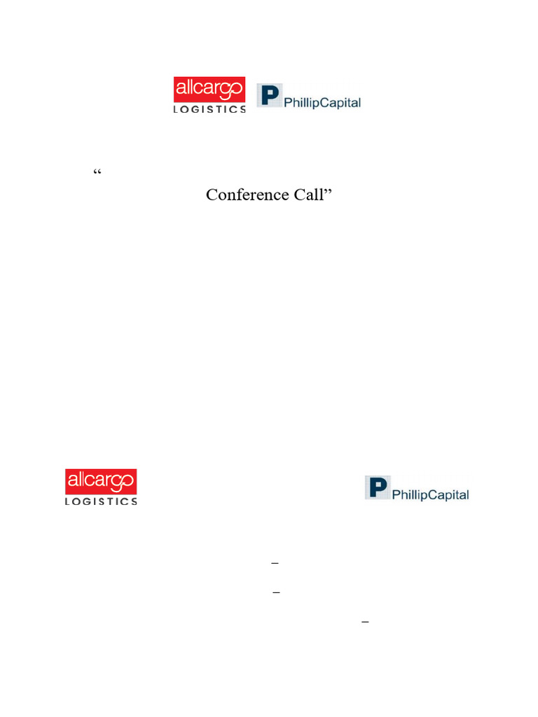 All Cargo Call Transcript Q1 25 | PDF | Profit (Economics) | Cargo