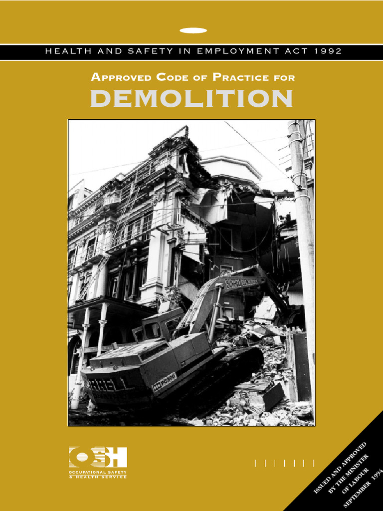Bs 6187 Code of Practice For Demolition PDF Free | PDF | Demolition ...