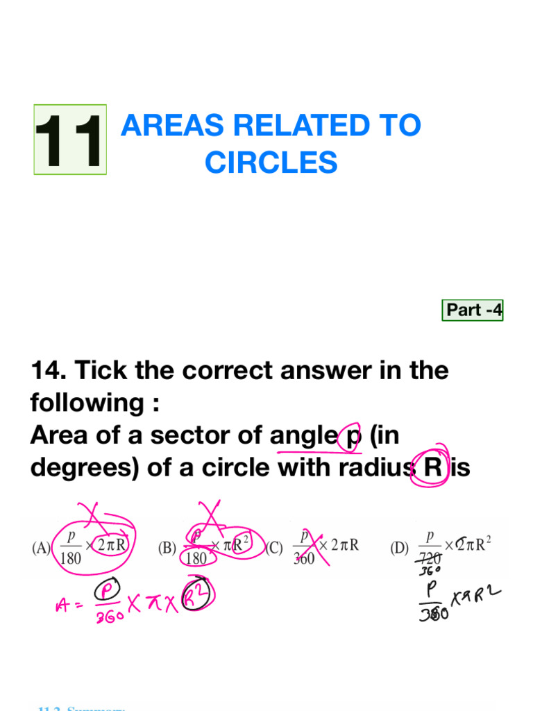 Areas Related To Circles (Part - 04) | PDF | Elementary Geometry ...