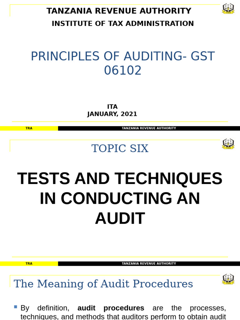 Audit Test and Procedures | PDF | Audit | Financial Audit