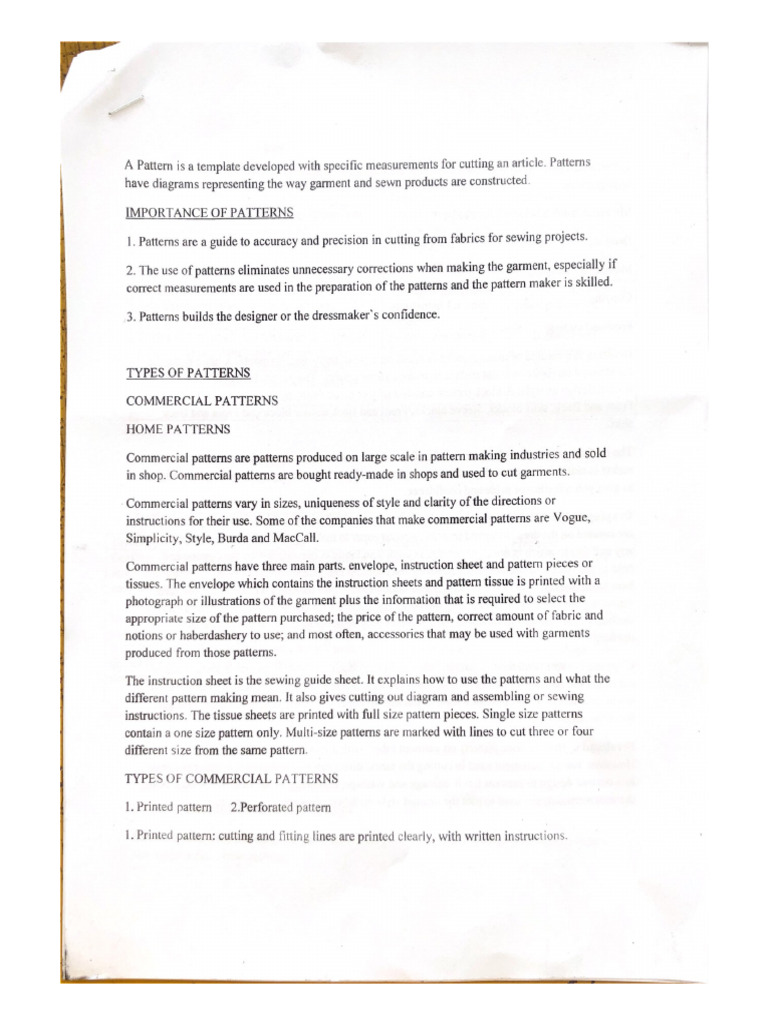 Fundamental of Pattern Technology | PDF