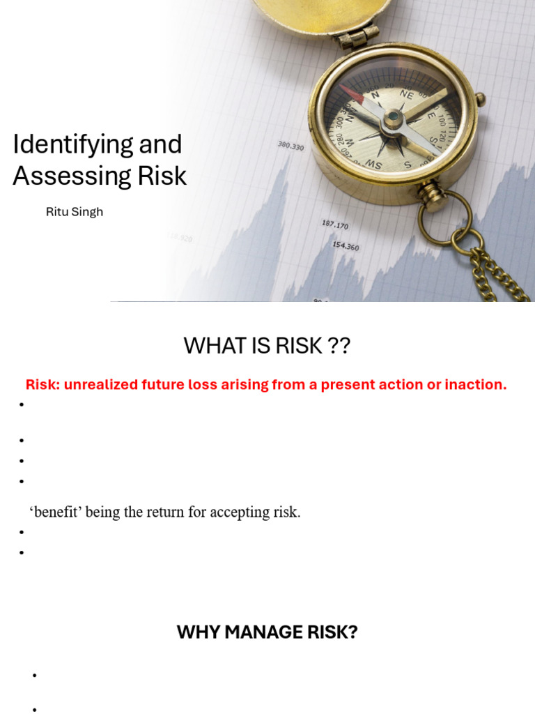 Identifying and Assessing Risk Risk | PDF | Risk | Risk Management