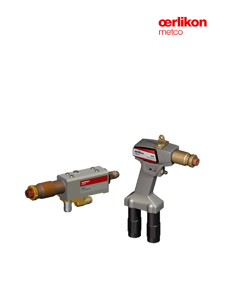 9MB Plasma Guns Spray Parameters | PDF | Argon | Nozzle