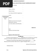 Casual Leave CL Application | PDF