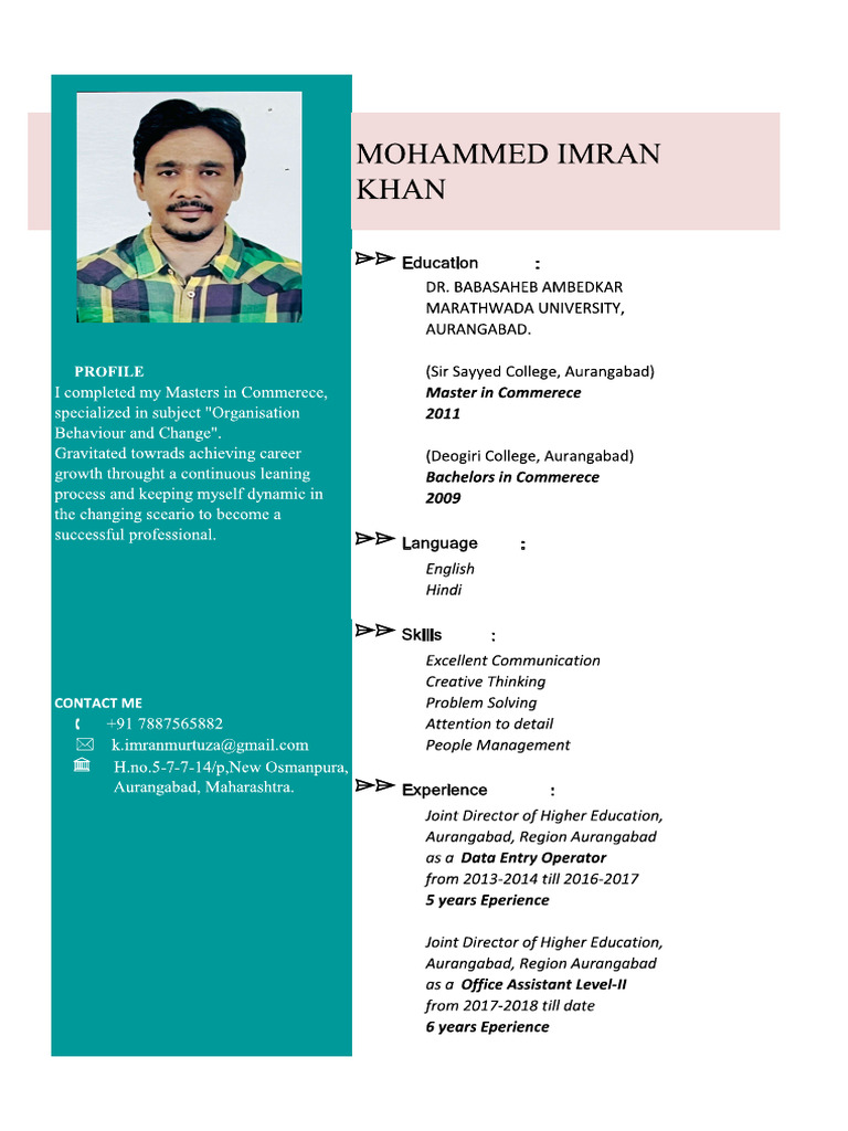 Imran Resume Zeesh1 | PDF