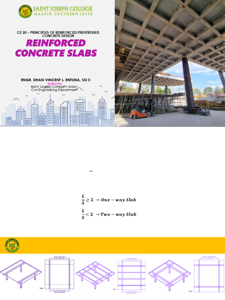One-Way and Two-Way Slab Design Guide | PDF | Beam (Structure) | Concrete