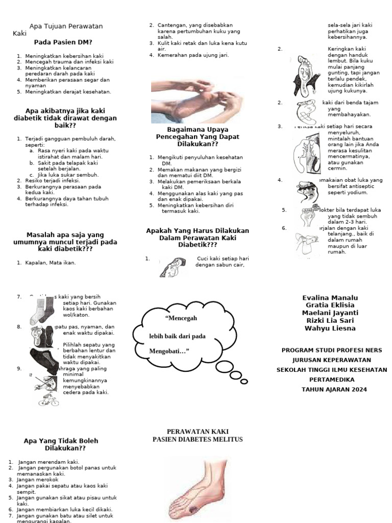 Leaflet Perawatan Kaki Pada Penderita Diabetes Pdf