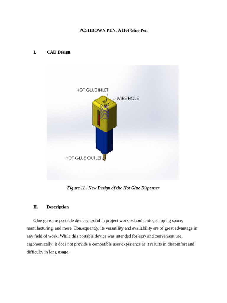 PushDown Pen | PDF | Prototype | Computer Aided Design