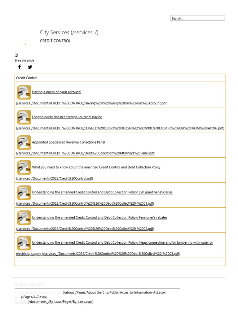 Credit Control | PDF | Finance & Money Management