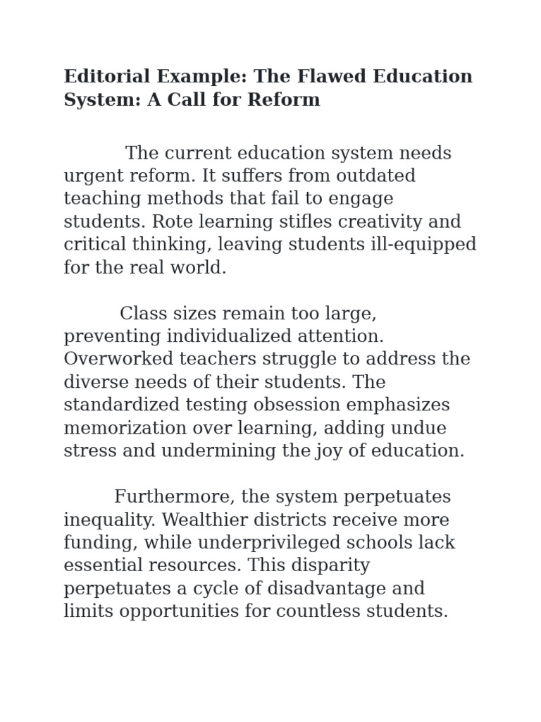 Editorial Example | PDF | Climate Change | Sustainability