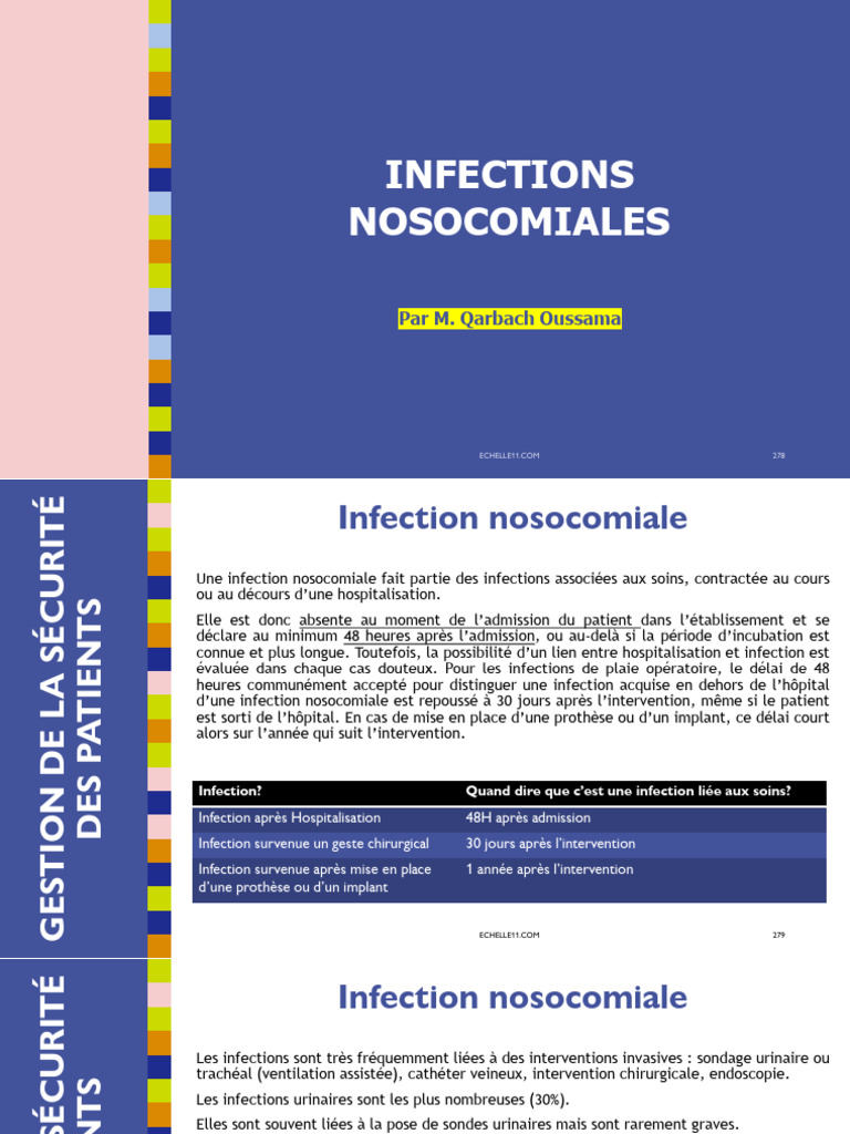 Infections Nosocomiales : Types et Prévention | PDF | Infection ...