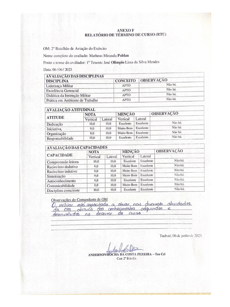 Matheus Miranda Poblan - 3º SGT | PDF