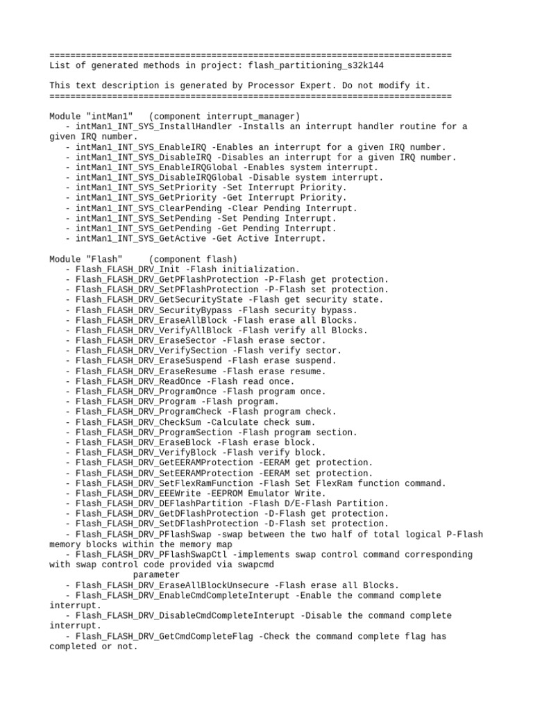 Flash Partitioning s32k144 | PDF | Parameter (Computer Programming) | Computer Data