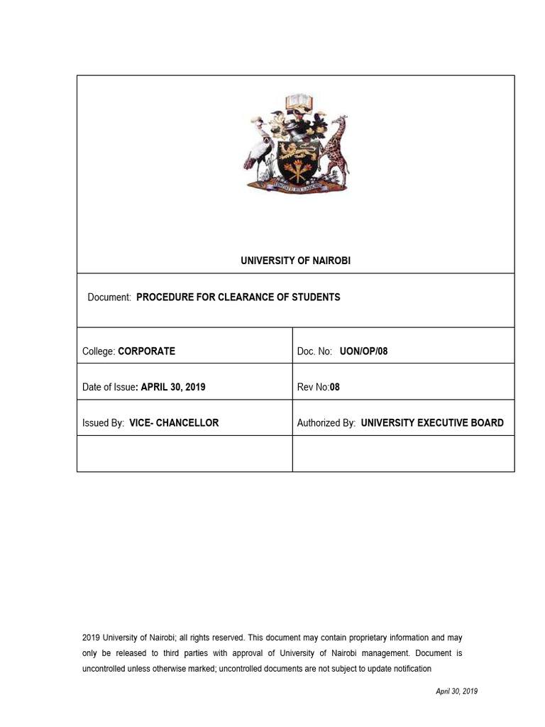 Procedure of Student Clearance - 0 | PDF | Justice | Crime & Violence
