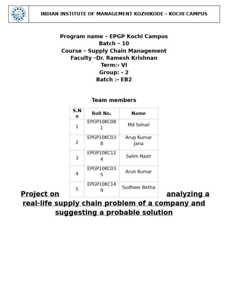 Group 2_Problem Statement_Submission | PDF Group 2_Problem Statement_Submission | PDF