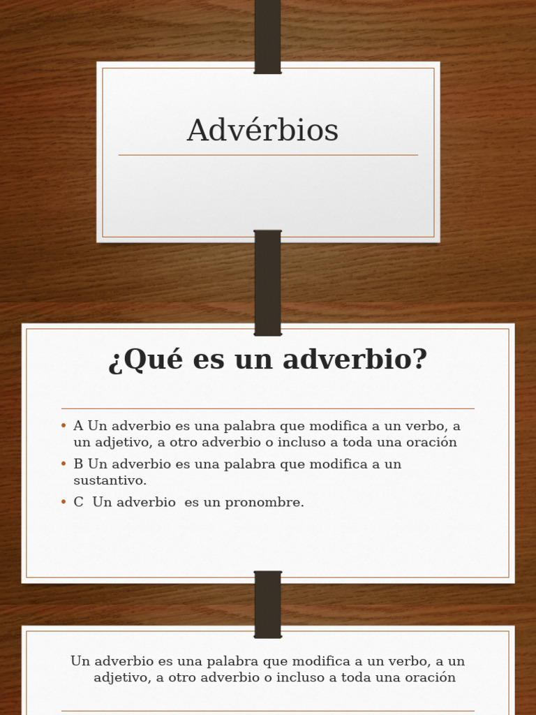 Adverbios: Definición y Ejemplos | PDF | Adverbio | Tipología Lingüística