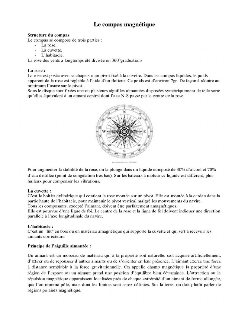 Compas Magnetique | PDF