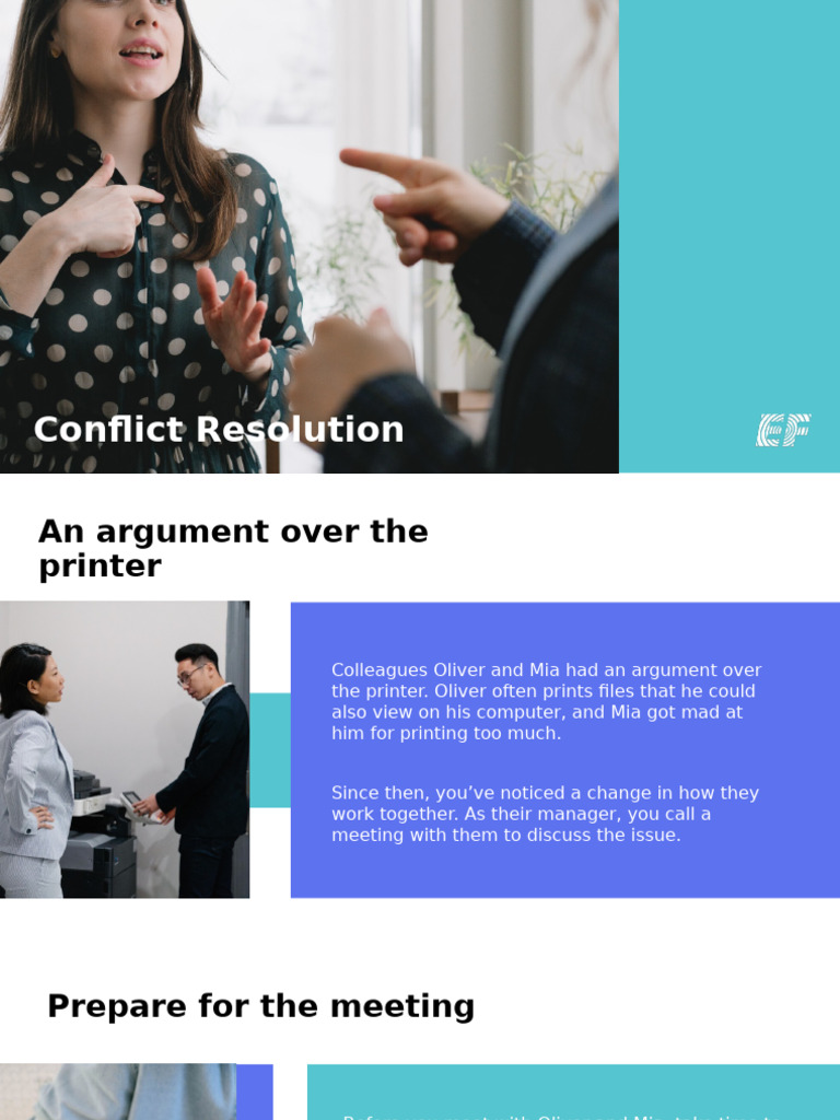 Workplace Conflict Resolution Guide | PDF | Conflict Resolution ...