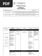 Curriculum Map - ENGLISH 8 | PDF | Curriculum | Learning