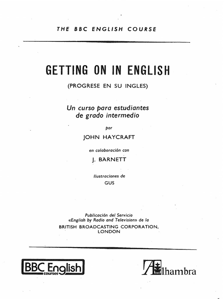 Getting On in English (BBC) | PDF