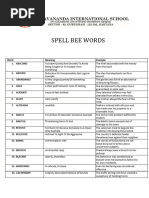 Grade 7 Spelling Bee Word List | PDF