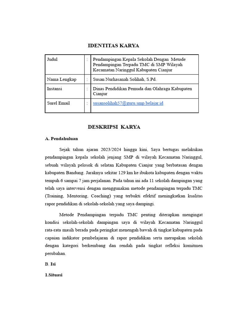 Naskah Praktik Baik PS - Susan | PDF