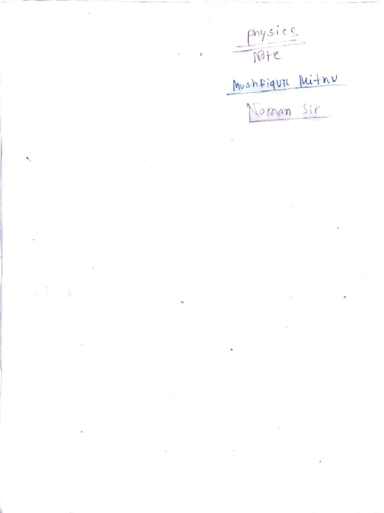 Physics1 MITHU | PDF