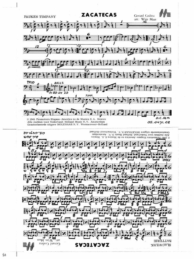 Zacatecas - 31 - Pauken Timpani | PDF