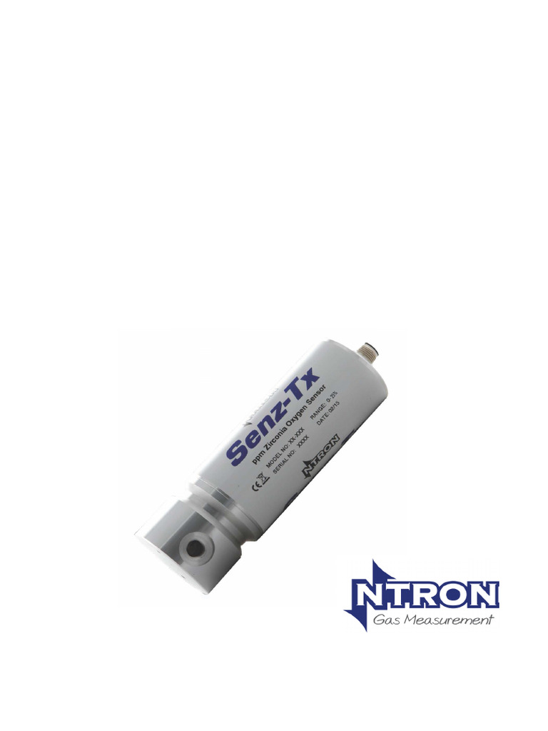 SenzTx Zirconia Oxygen Analyzer Manual | PDF | Calibration | Zirconium