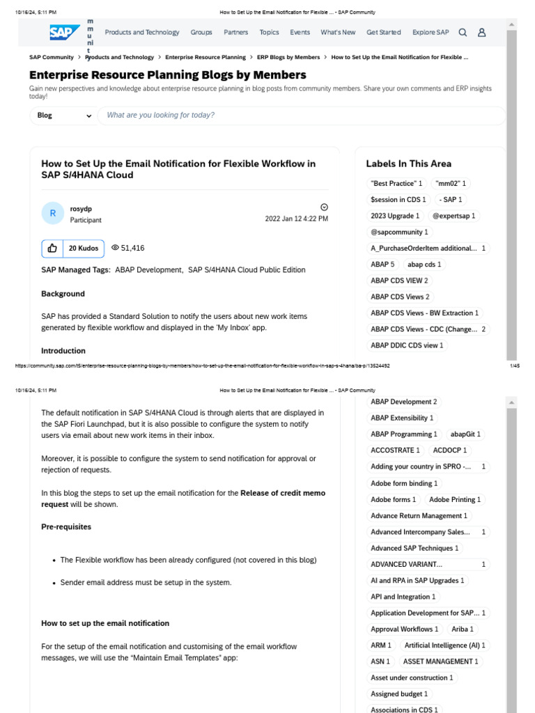 Configure SAP Email Notifications | PDF | Enterprise Resource Planning ...