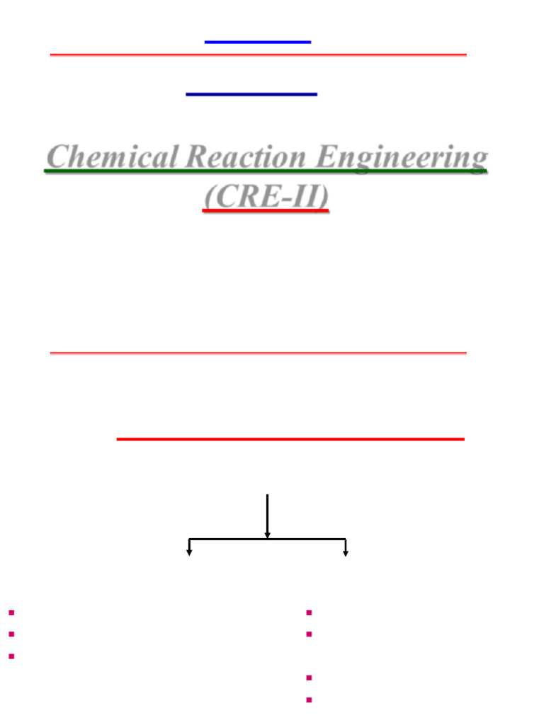 CRE-II Lecture 5 | PDF | Precipitation (Chemistry) | Catalysis