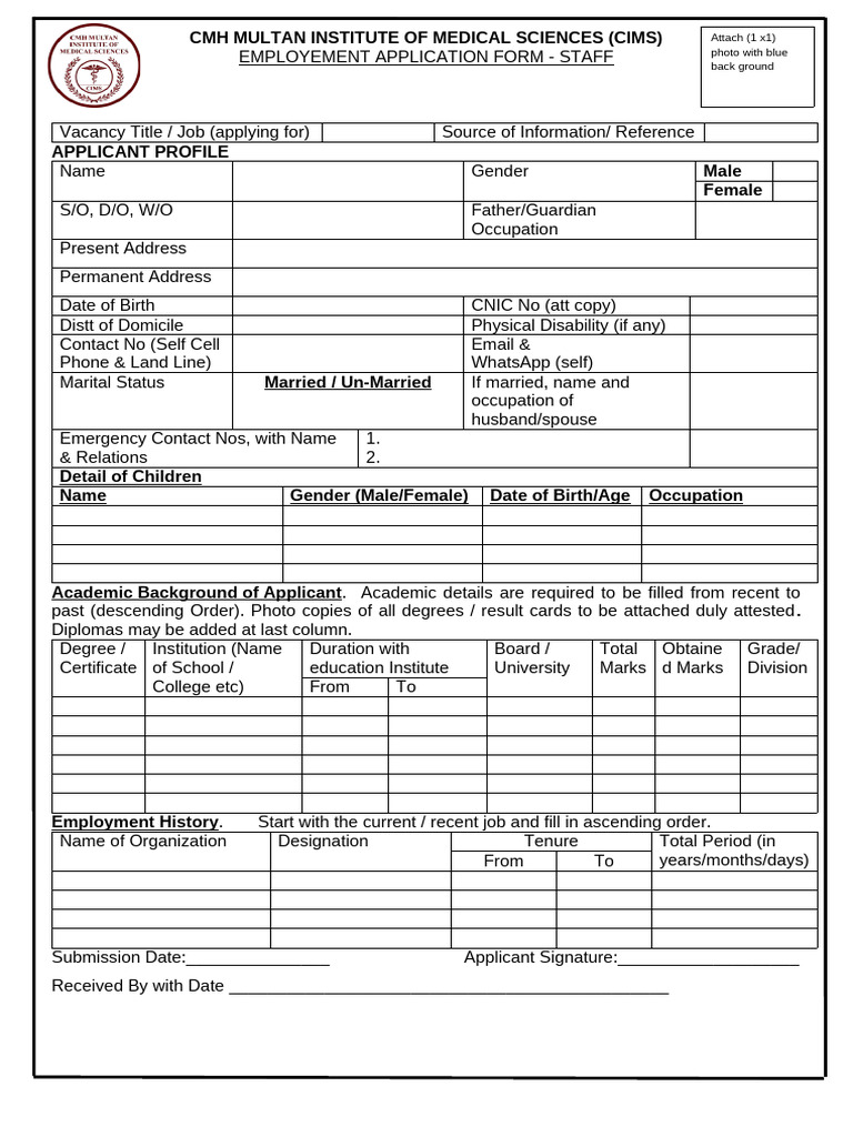 Employement Form 2 | PDF