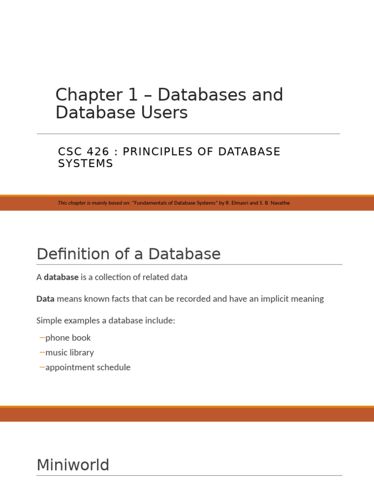Lecture 2 Chapter 01 | PDF | Databases | Computer Science