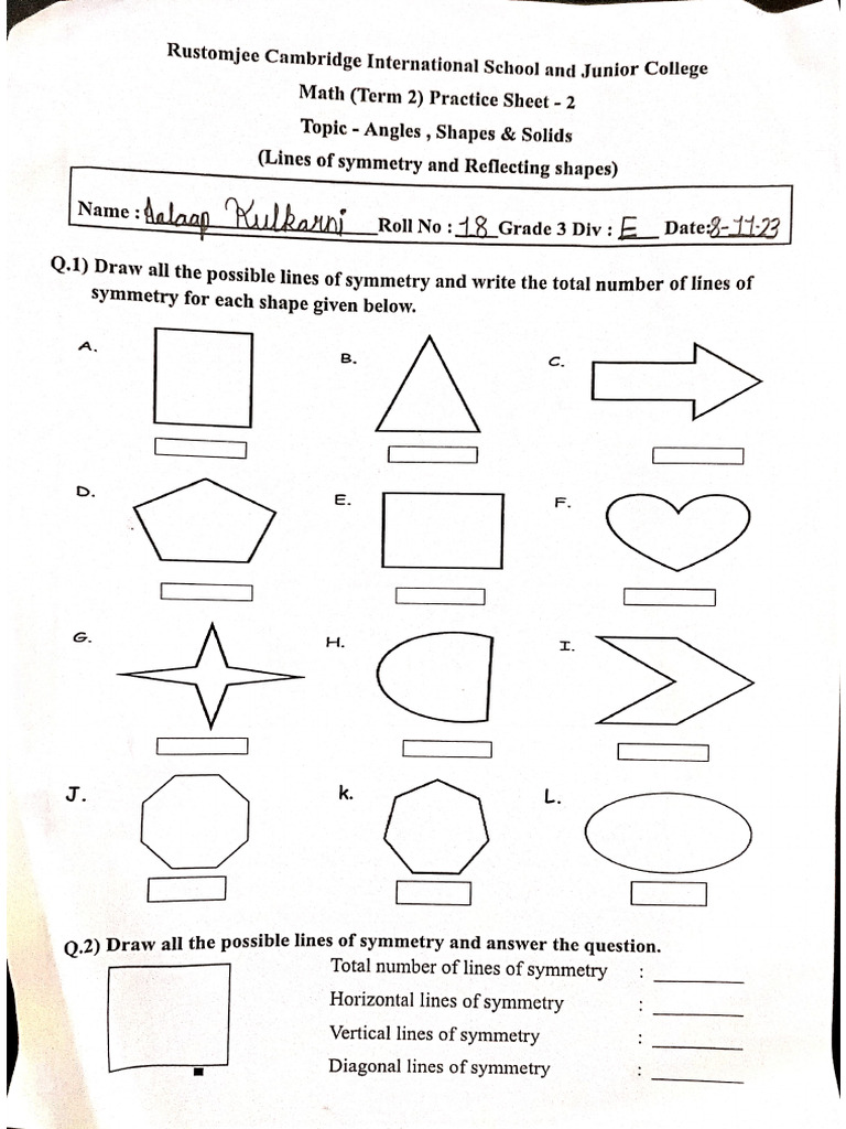Math Practice Sheet 2 | PDF