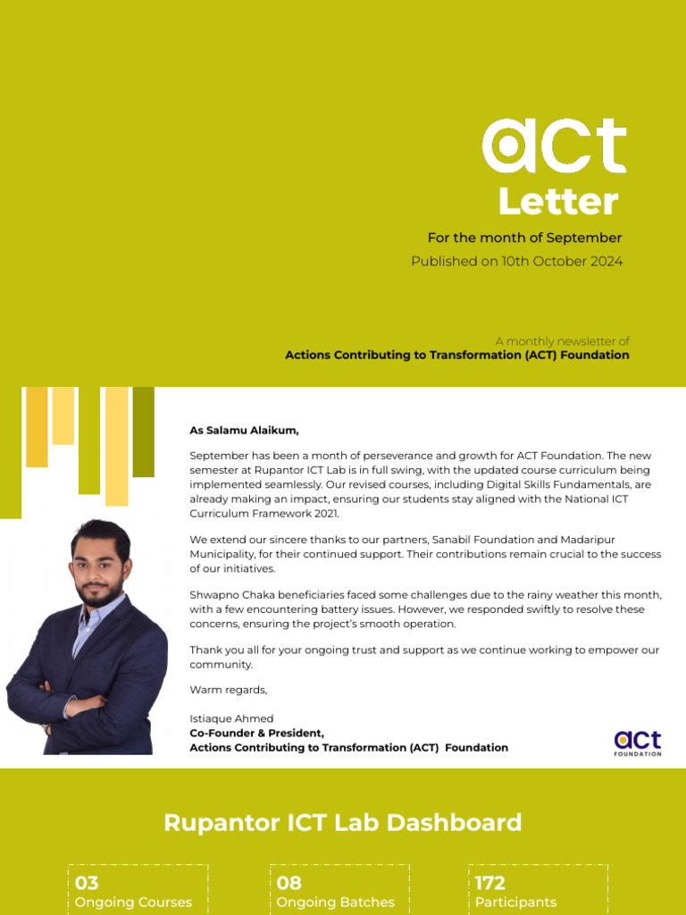 ACT Letter September 1024 | PDF
